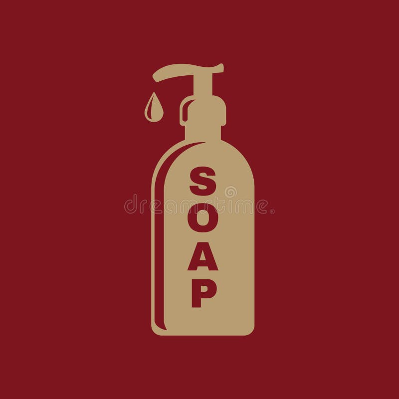 The Liquid Soap Icon. Hand Wash Symbol Stock Vector - Illustration of ...