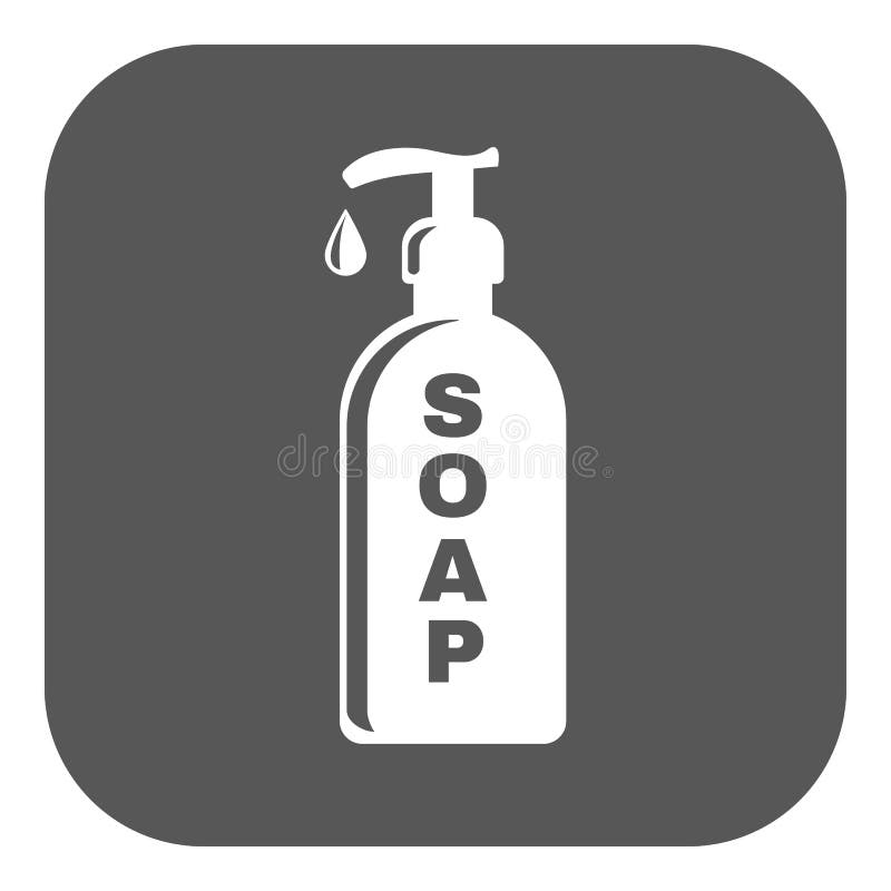 The soap icon. Soap symbol stock vector. Illustration of toiletries ...