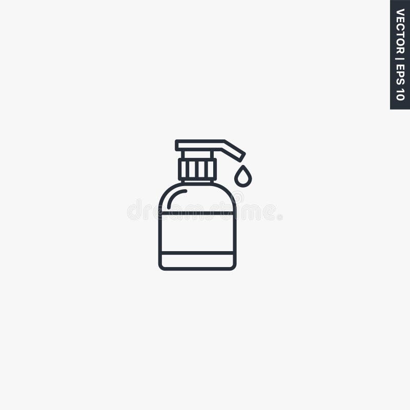 Liquid Soap Icon, Linear Style Sign for Mobile Concept and Web Design ...