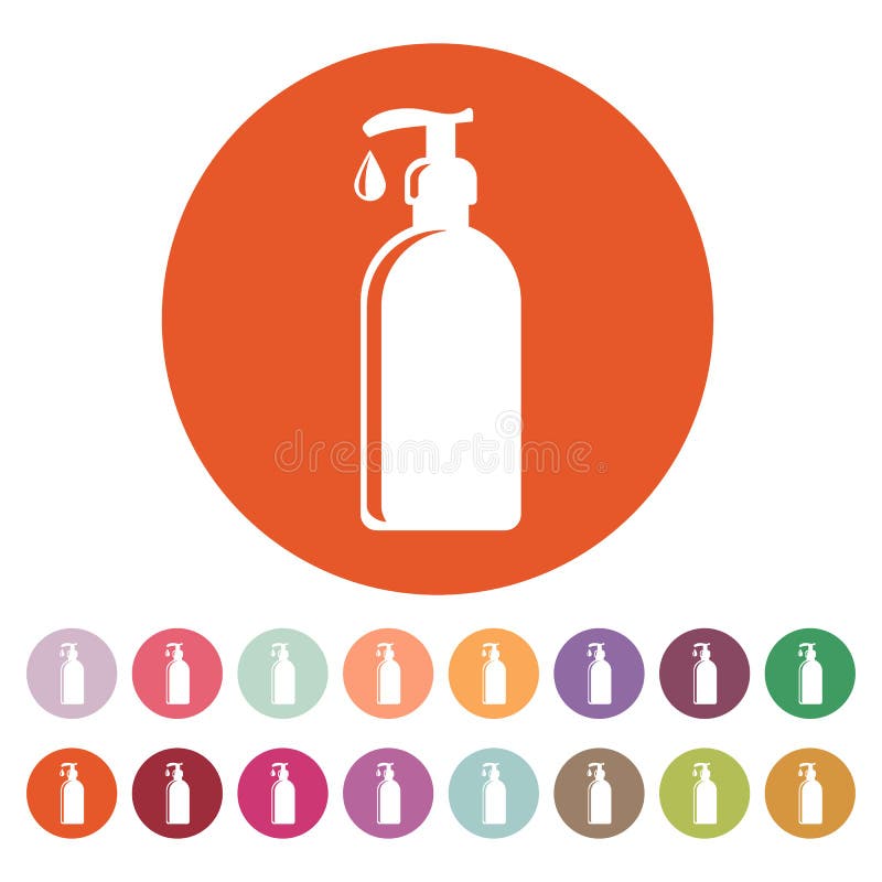 The Liquid Soap, Lotion, Cream, Shampoo Icon Stock Vector ...