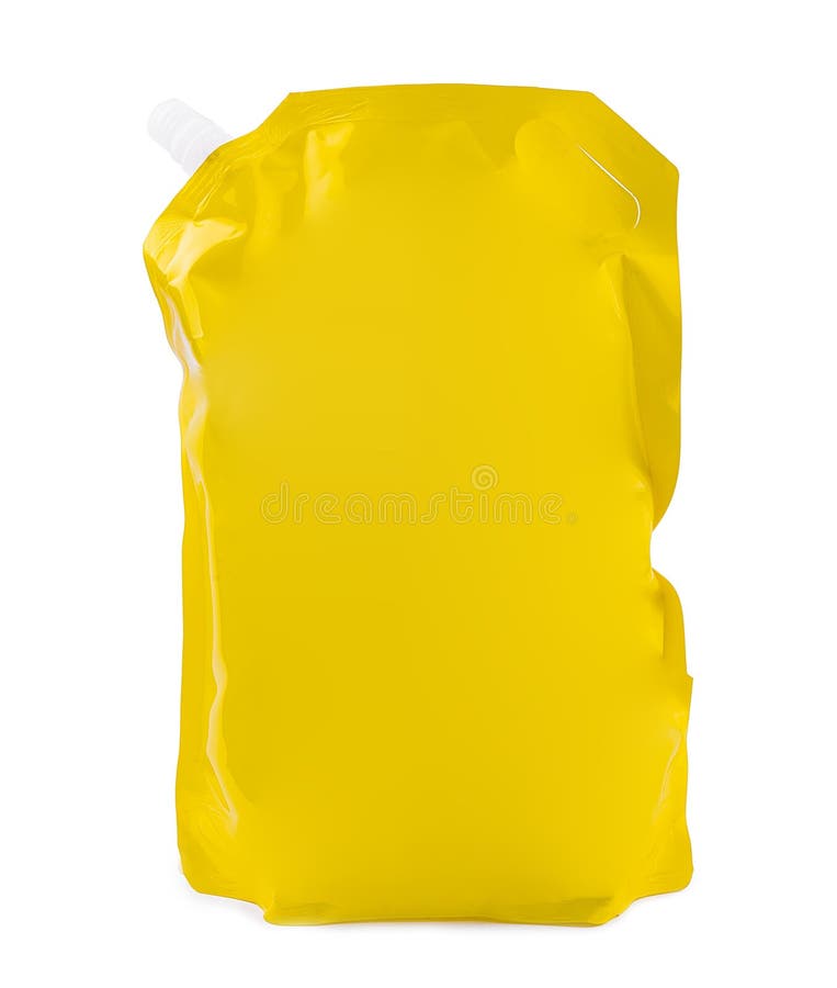 Liquid Soap in Soft Packaging Isolated Stock Image - Image of bath ...