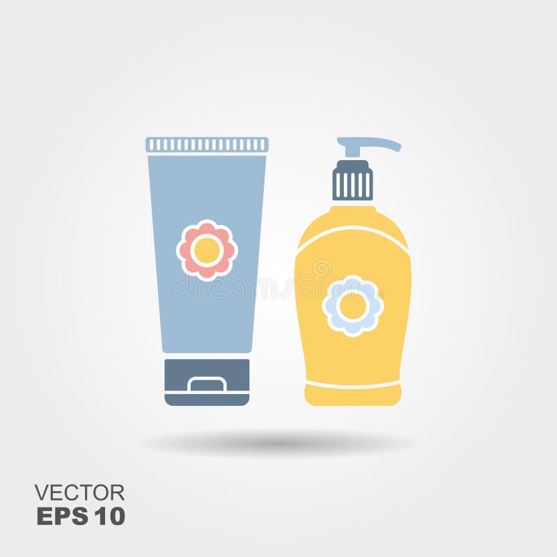 The Liquid Soap, Lotion, Cream, Shampoo Icon Stock Vector ...