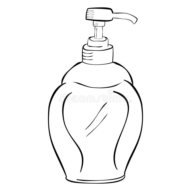 Liquid Soap, Simple Vector Hand Draw Doodle Sketch Stock Vector ... Liquid Soap, Simple Vector Hand Draw Doodle Sketch Stock Vector ...