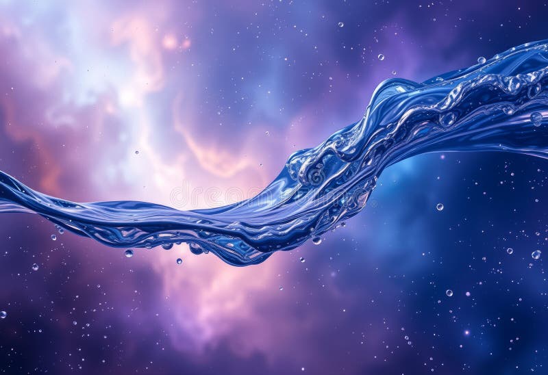 Liquid Space Space Filled with Liquid Matter Such As Water or Ot Stock ...