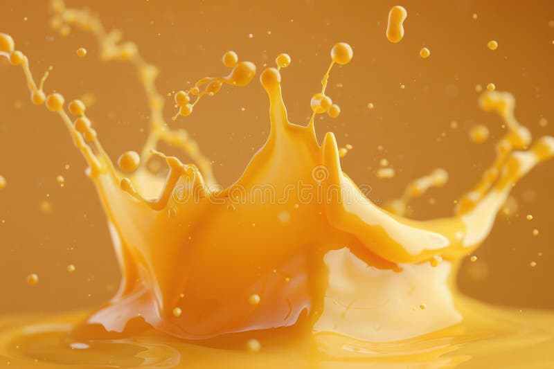 Liquid Spill on Yellow Surface Stock Image - Image of drop, stain ...