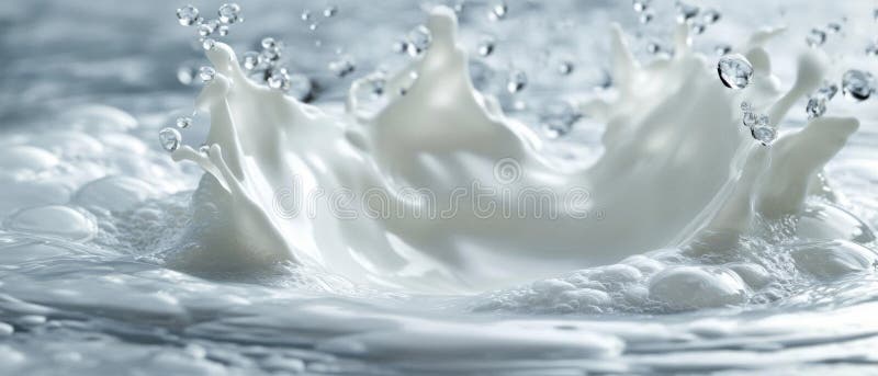 Liquid Splash, a Close Up of Clear Droplets Freeze in Time, Abstract ...