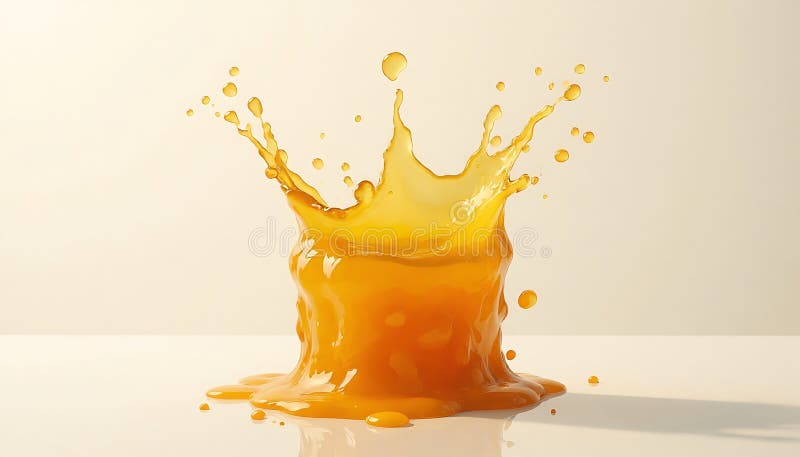 Liquid Splash Showing Fluid Dynamics on Light Background Stock ...