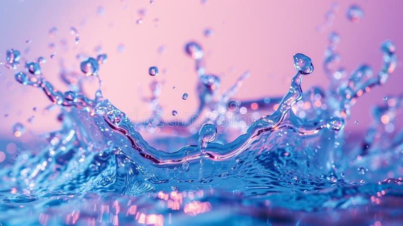 Liquid Splash Studio Shoot Solid Background Stock Image - Image of ...