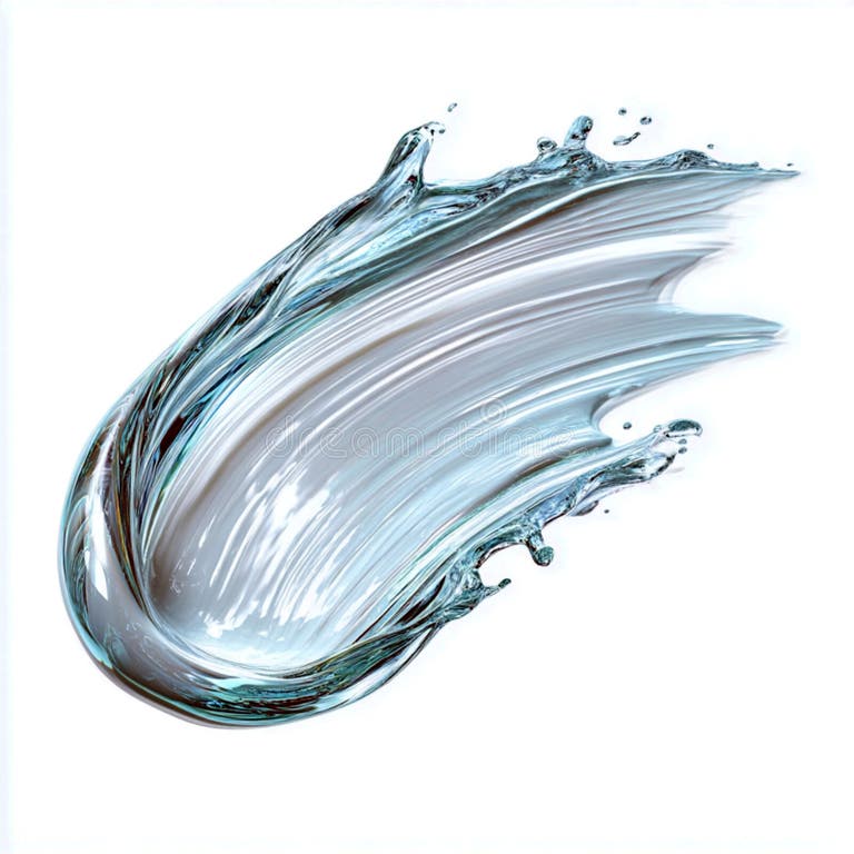 Liquid Splash Water Abstract Design Element Creative Illustration Stock ...