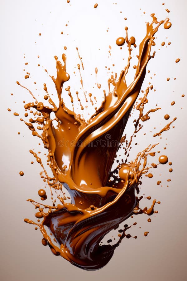 Liquid Splashing into the Air with Brown Liquid Pouring Out of it ...