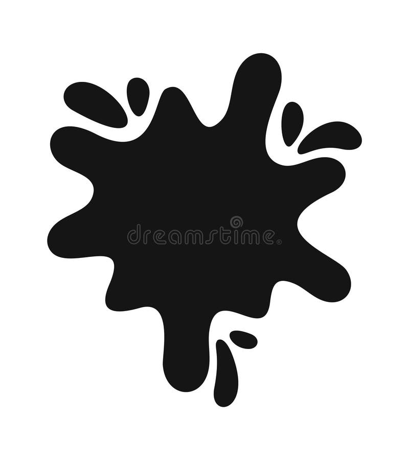 Liquid Stain Water Puddle Blot Stock Illustration - Illustration of ...