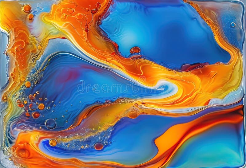 Liquid Stained Glass Texture, Abstract Creative Background Stock ...