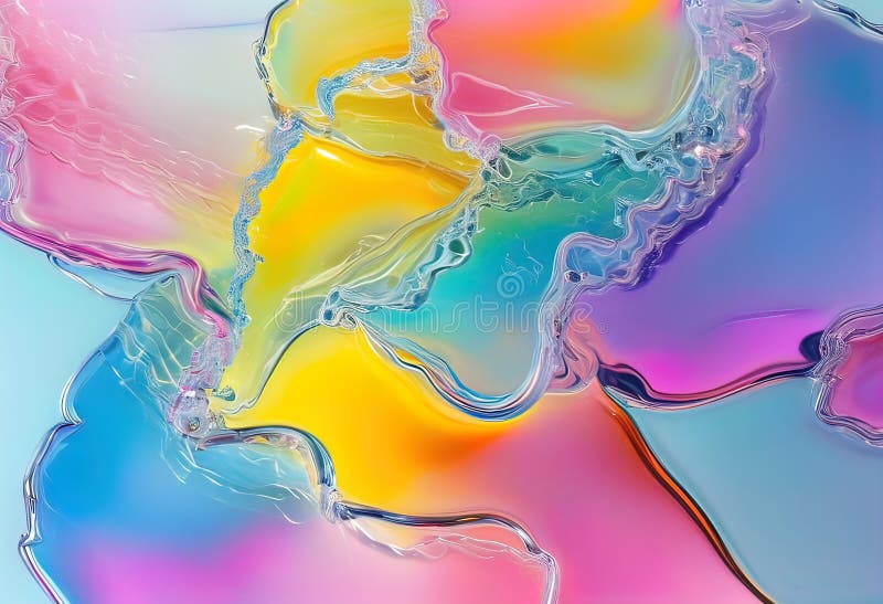 Liquid Stained Glass Texture, Abstract Creative Background Stock ...
