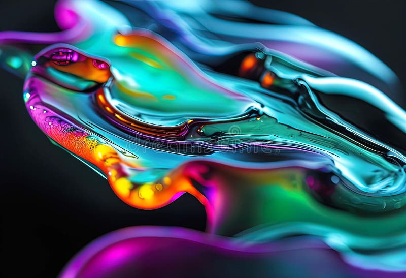 Liquid Stained Glass Texture, Abstract Creative Background Stock ...