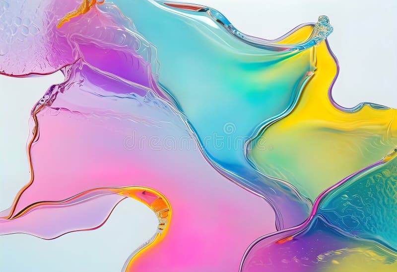 Liquid Stained Glass Texture, Abstract Creative Background Stock ...