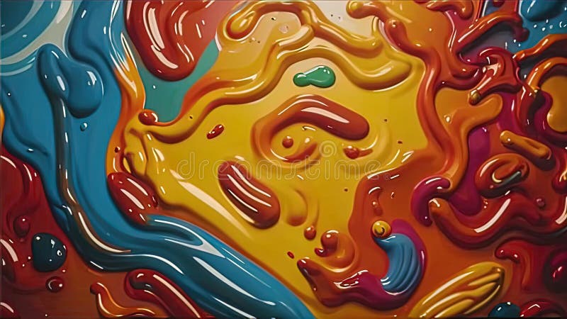 Liquid Stained Glass Texture, Abstract Creative Background Stock ...