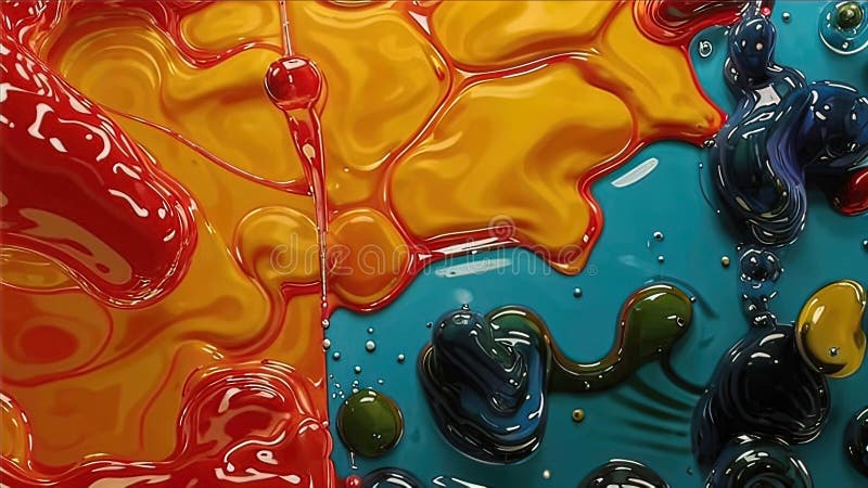 Liquid Stained Glass Texture, Abstract Creative Background Stock ...