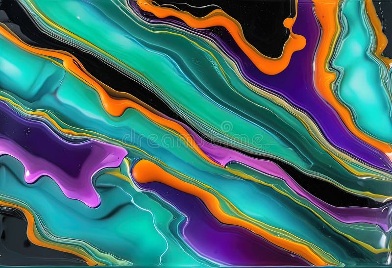 Liquid Stained Glass Texture, Abstract Creative Background Stock ...