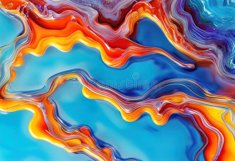 Liquid Stained Glass Texture, Abstract Creative Background Stock ...