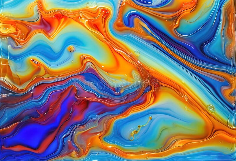 Liquid Stained Glass Texture, Abstract Creative Background Stock ...