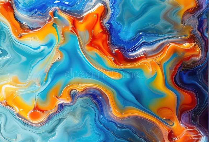 Liquid Stained Glass Texture, Abstract Creative Background Stock ...