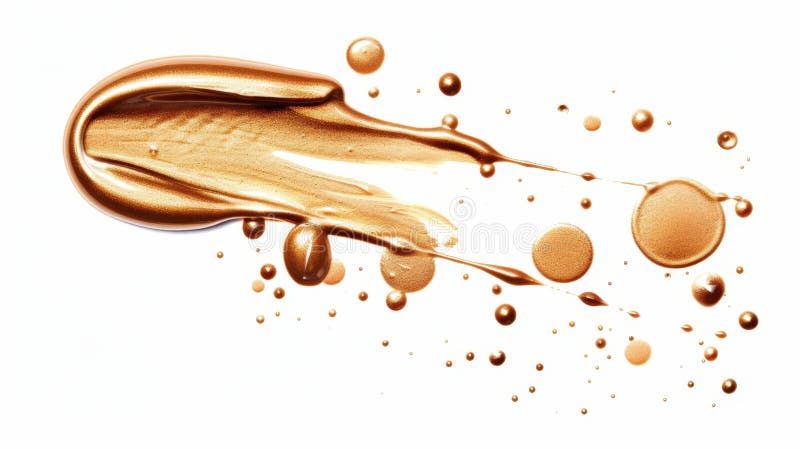 Liquid Stream from Bottle on White Stock Photo - Image of surface ...