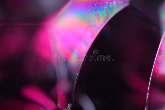 Pink Rainbow Effects on Black Background, Fluid Background, Dark ...