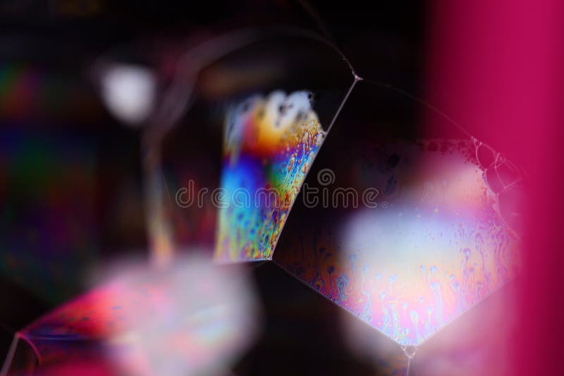 Rainbow Effects on Black Background, Fluid Background, Dark Abstraction ...