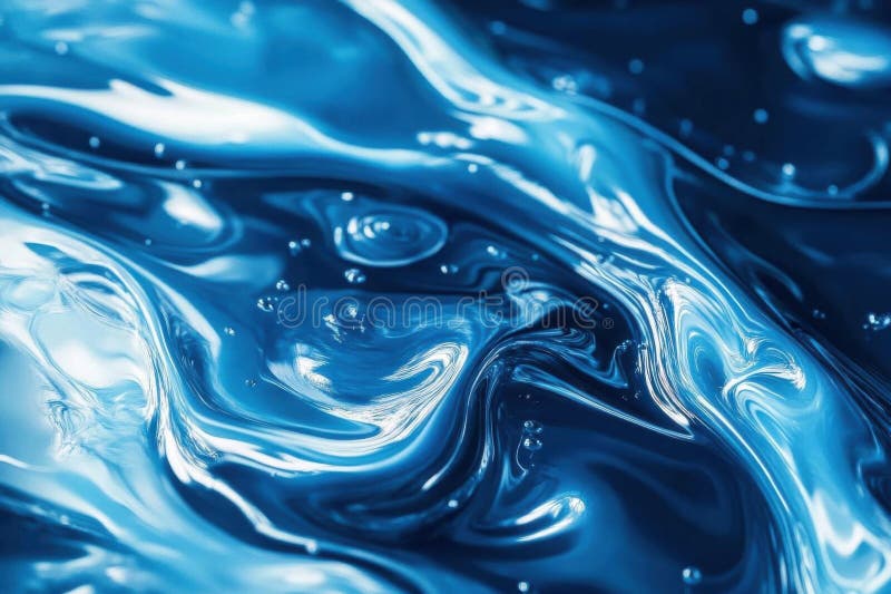 Liquid Texture, Water Surface Abstract Swirls, Waves Flow and Visual ...