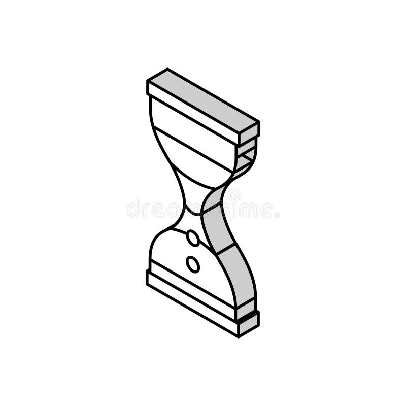 Liquid Timer Fidget Toy Isometric Icon Vector Illustration Stock Vector ...