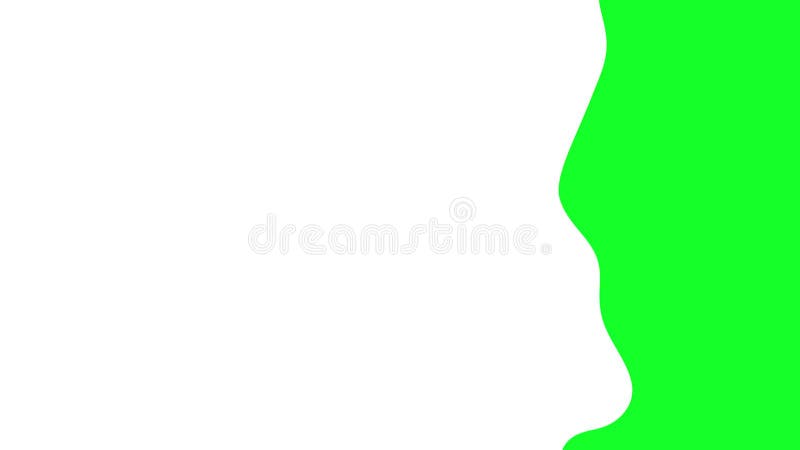 Liquid Transition with Orange Color and Green Screen Stock Footage ...