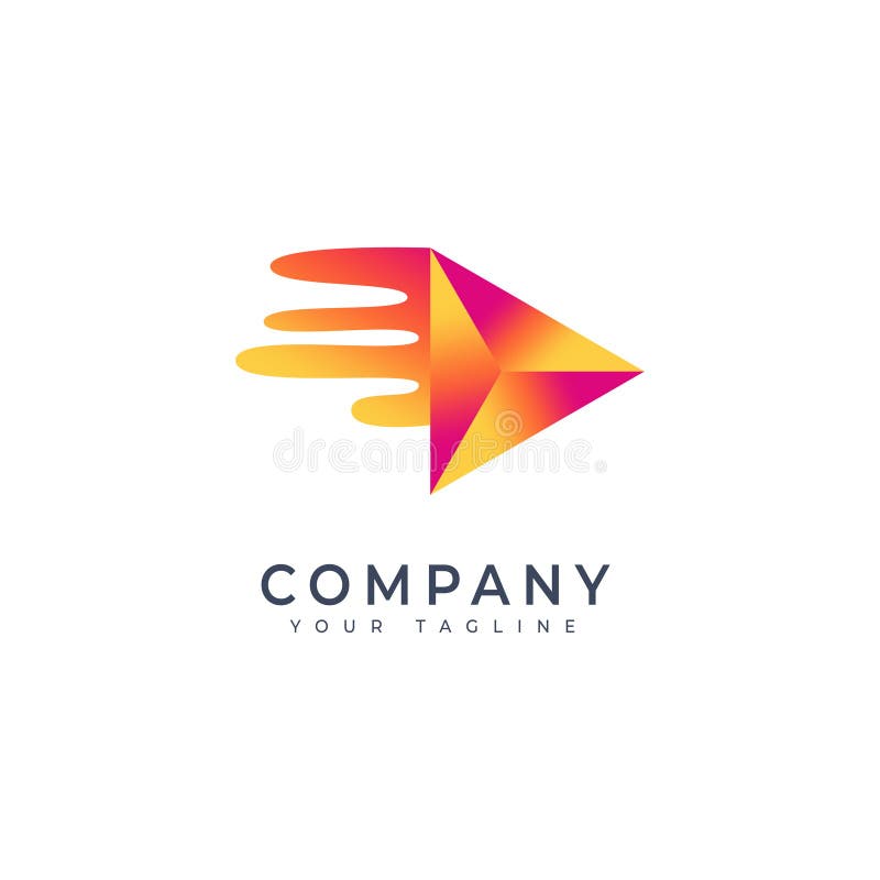 Liquid Triangle Gradient Color Logo Stock Vector - Illustration of brand, gradient: 232872711