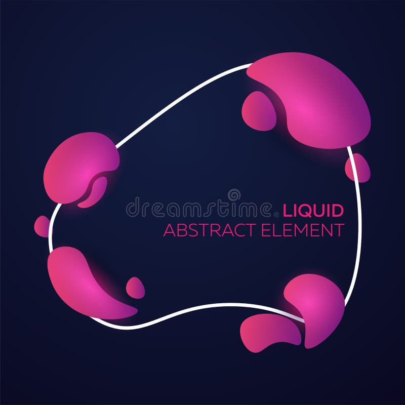 Liquid Vector Colorful Shapes. Abstract Modern Graphic Elements on the ...