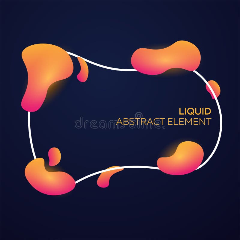 Liquid Vector Colorful Shapes. Abstract Modern Graphic Elements on the ...