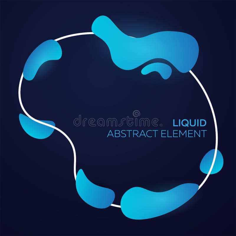 Liquid Vector Colorful Shapes. Abstract Modern Graphic Elements on the ...
