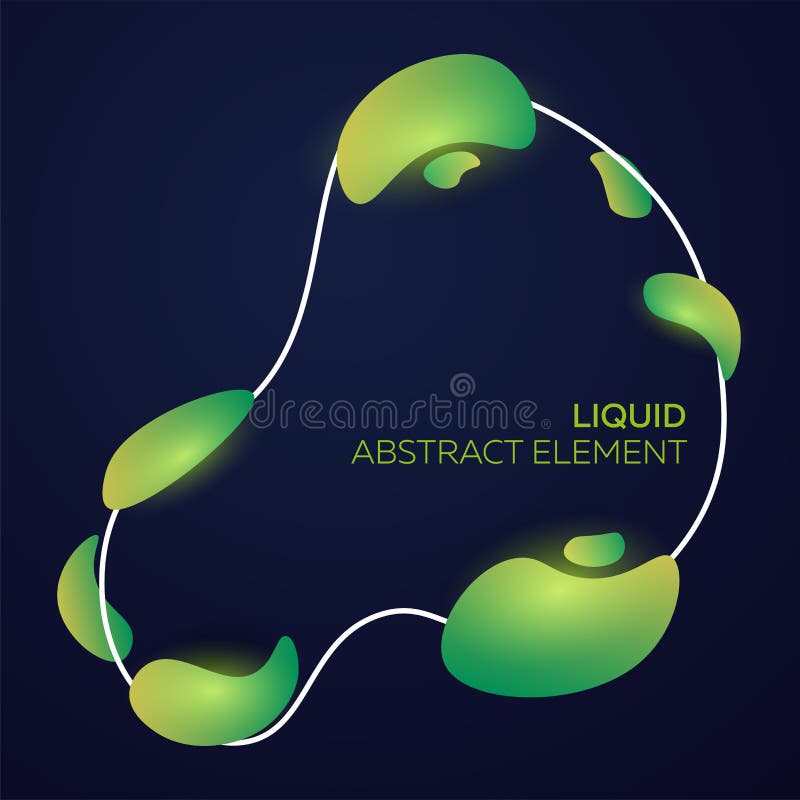 Liquid Vector Colorful Shapes. Abstract Modern Graphic Elements on the ...