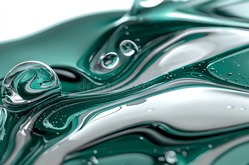 The Liquid Velvet Jade Green Abstract Drips or Waves Create a Marble ...