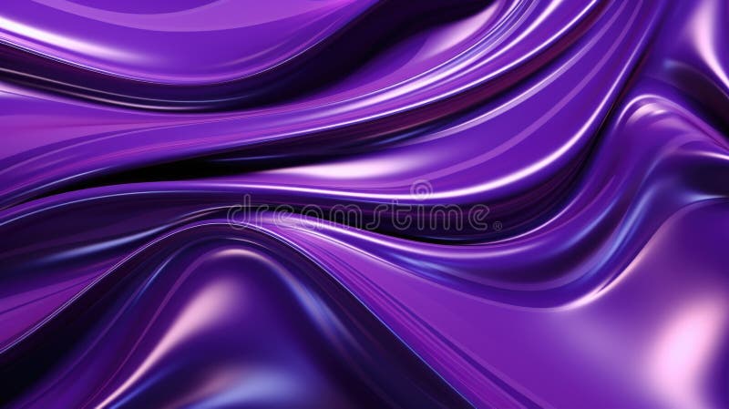 Liquid Violet Chrome Background, Abstract Illustration Stock Image ...