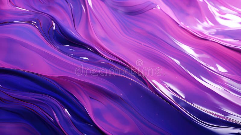 Liquid Violet Chrome Background, Abstract Illustration Stock Photo ...