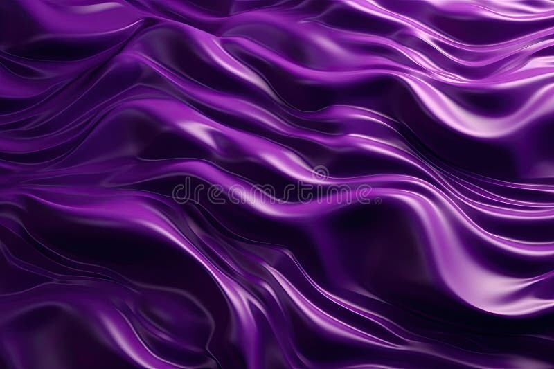 Liquid Violet Wavy Plastic Texture. Wrinkle Silicone Sheet Stock Photo ...