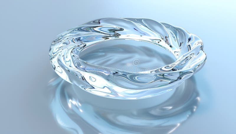 Liquid Vortex Levitating Wavy Water Flow Rotating in Reflective Torus ...