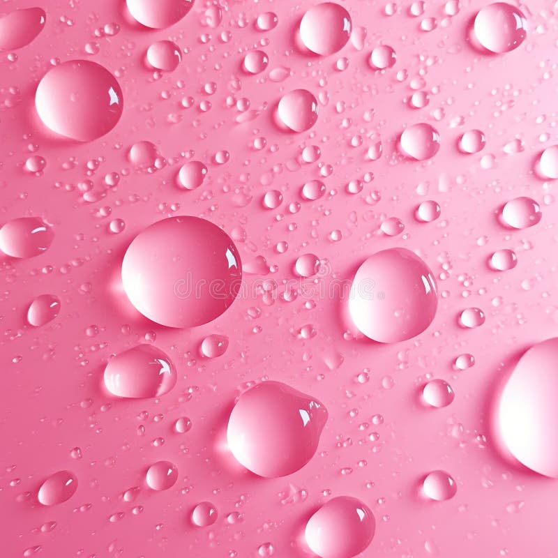 Liquid Water Drop on Pink Background, Texture or Pattern for Wallpaper ...