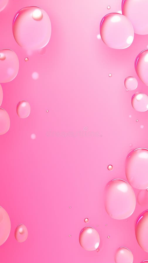 Liquid Water Drop on Pink Background, Texture or Pattern for Wallpaper ...