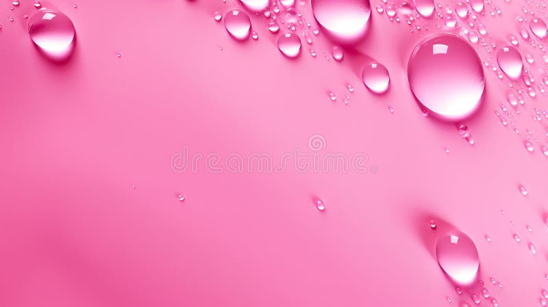 Liquid Water Drop on Pink Background, Texture or Pattern for Wallpaper ...
