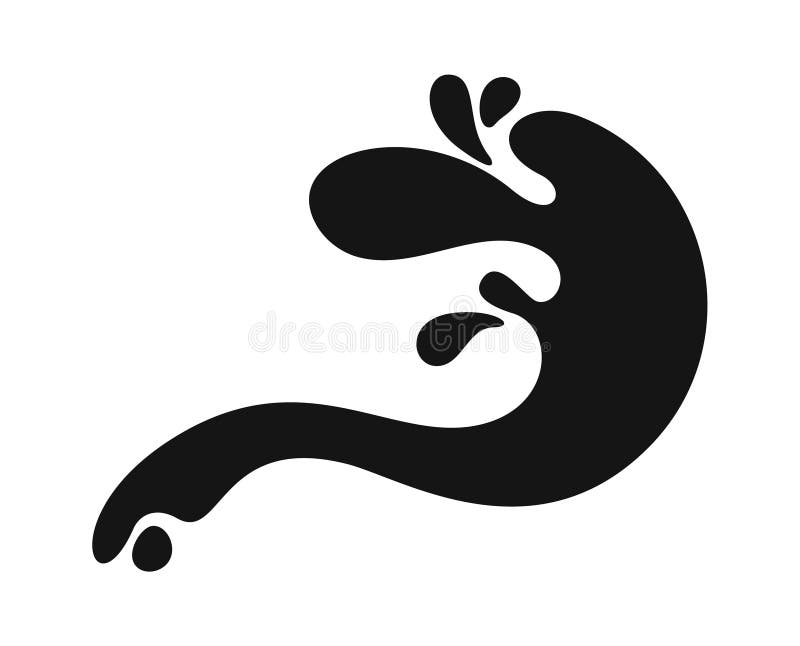 Liquid Water Flow Motion Doodle Stock Illustration - Illustration of ...