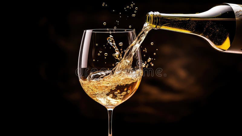 Liquid wine bottle pouring stock illustration. Illustration of liquid ...