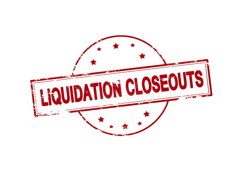 Liquidation closeouts stock vector. Illustration of sign - 82296778