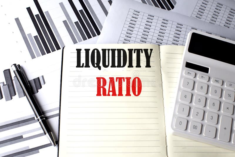 LIQUIDITY RATIO Text Written on a Notebook on Chart and Diagram Stock ...