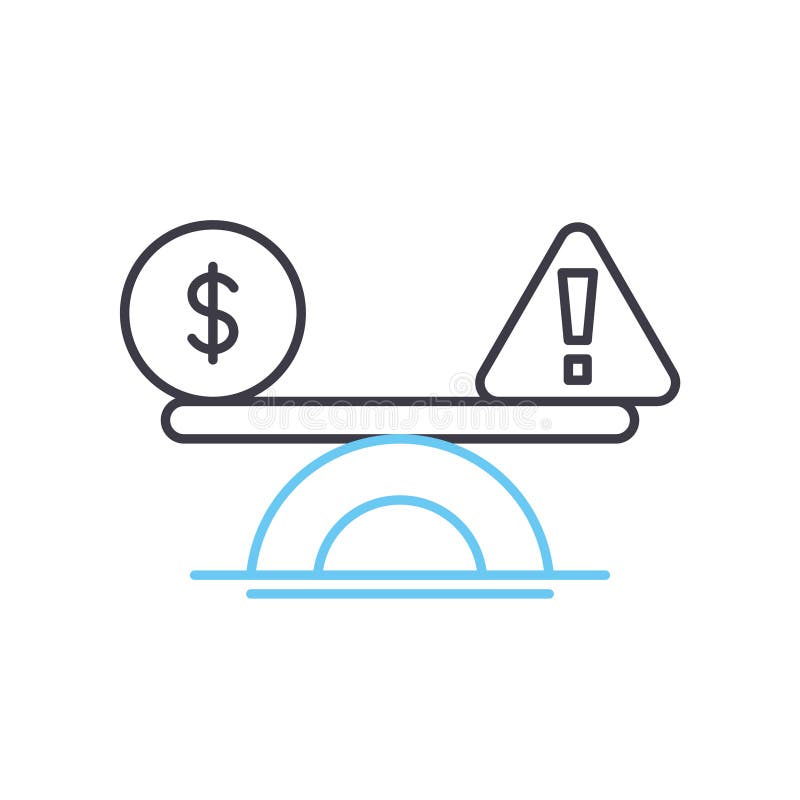 Liquidity Risk Line Icon, Outline Symbol, Vector Illustration, Concept ... Liquidity Risk Line Icon, Outline Symbol, Vector Illustration, Concept ...