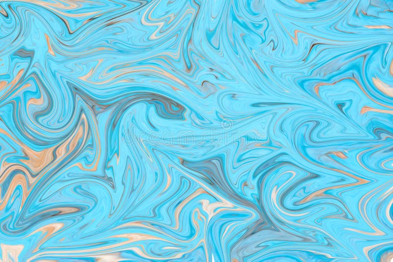 Liquify Abstract Pattern with Cyan and Brown Graphics Color Art Form ...